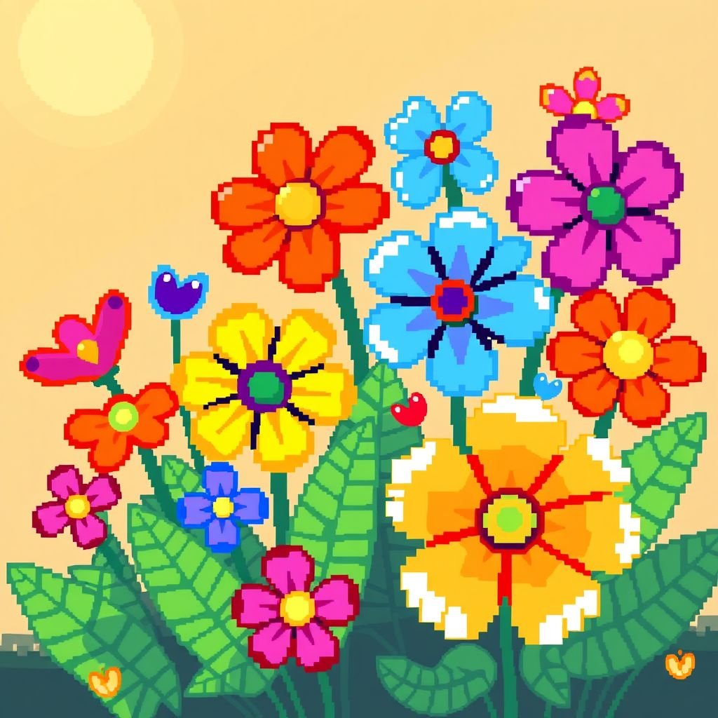 Pretty flowers Pixel Art | pxlart