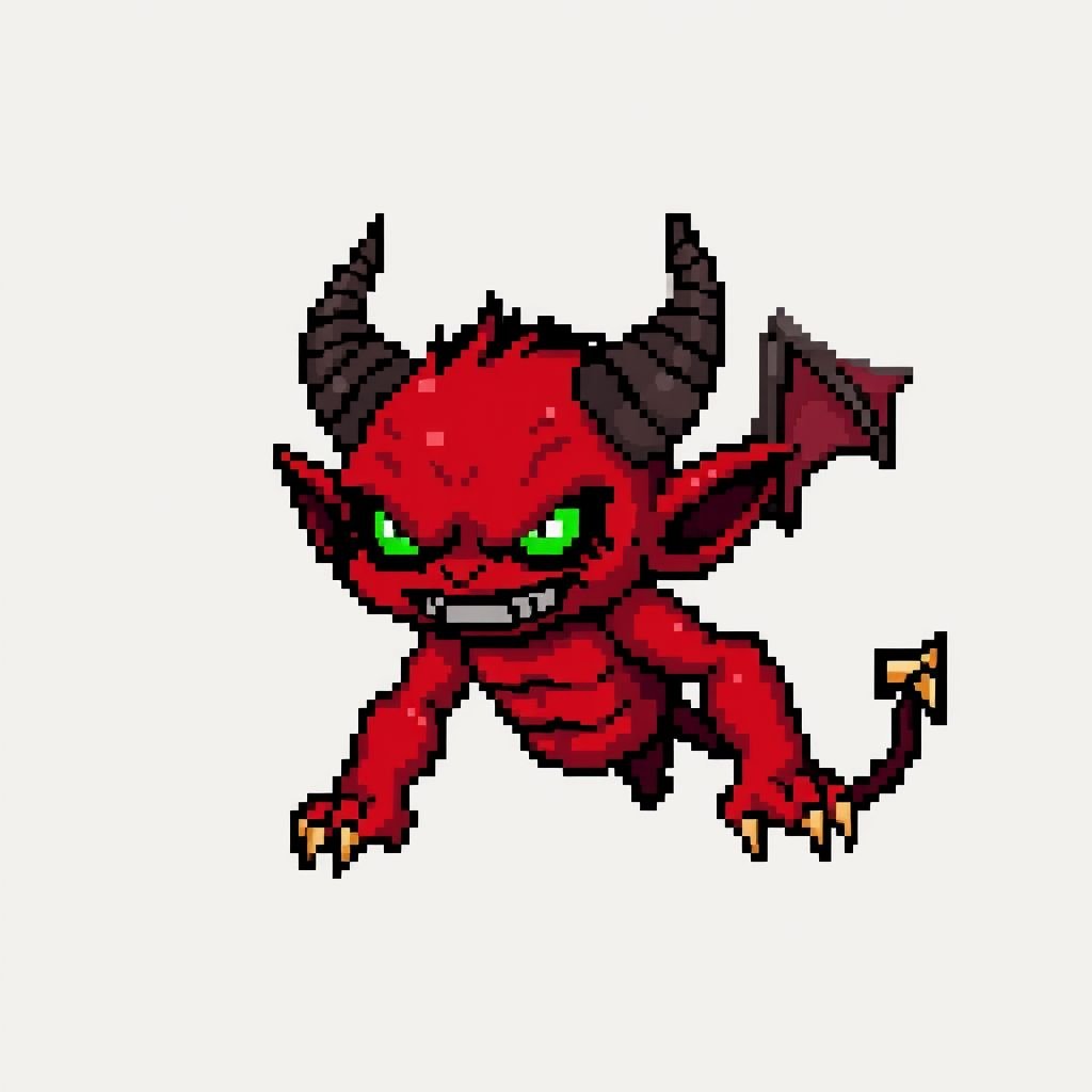 Fantasy Character sprite 2D demon Pixel Art | pxlart