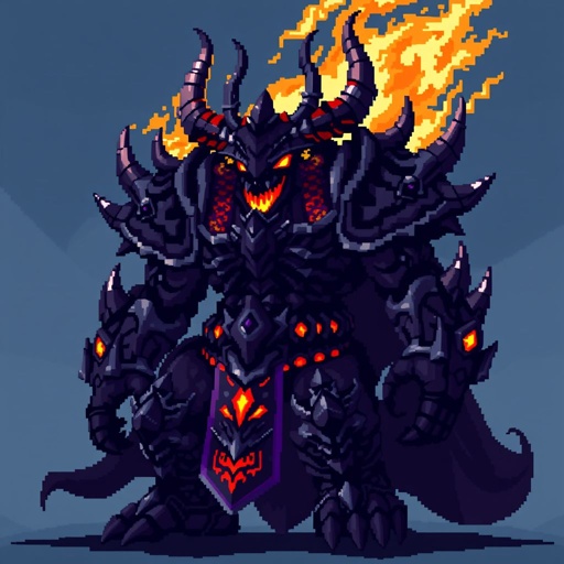 Massive Demon King boss sprite, pixel Pixel Art | pxlart