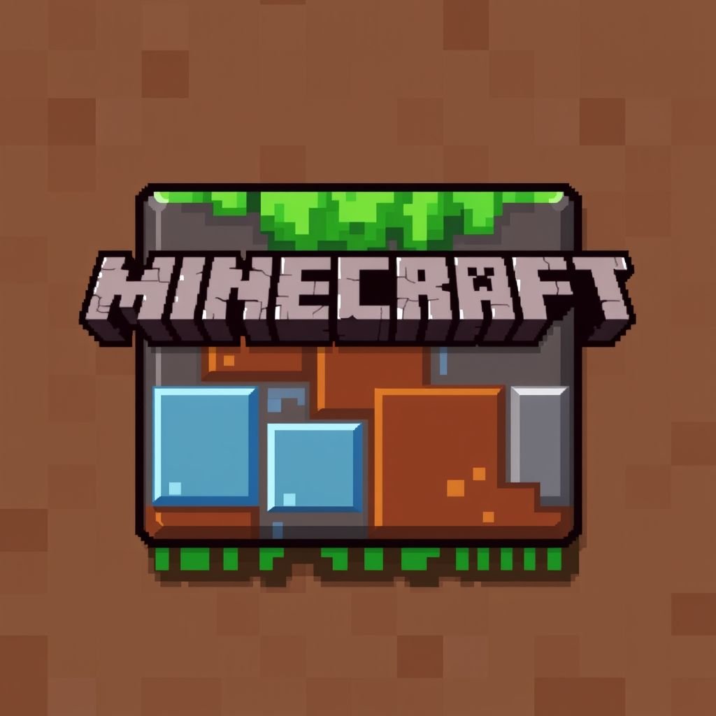 Minecraft logo Pixel Art | pxlart