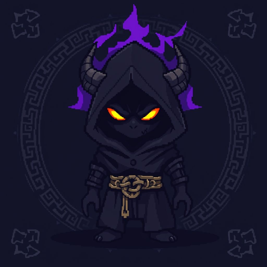 Pixel art 2D demon cultist minion. Pixel Art | pxlart