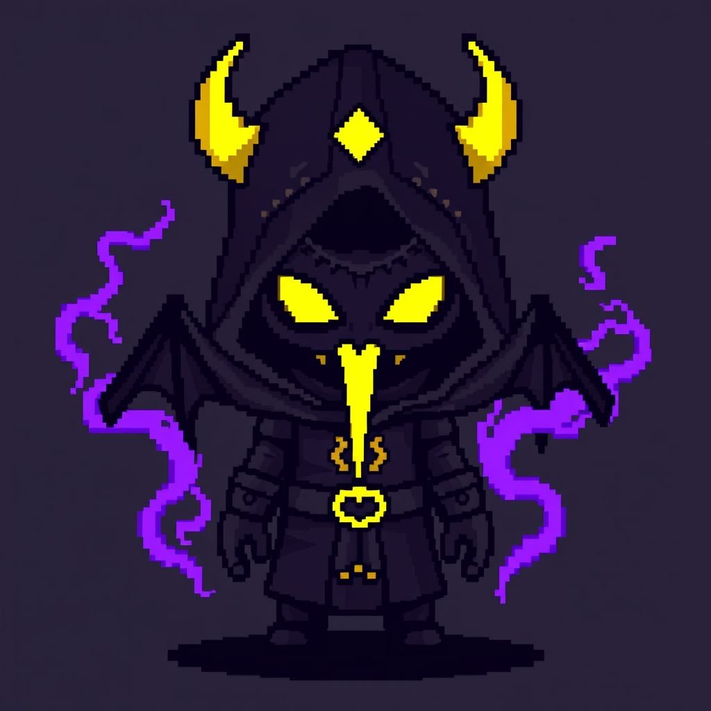 Pixel art 2D demon cultist minion. Pixel Art | pxlart