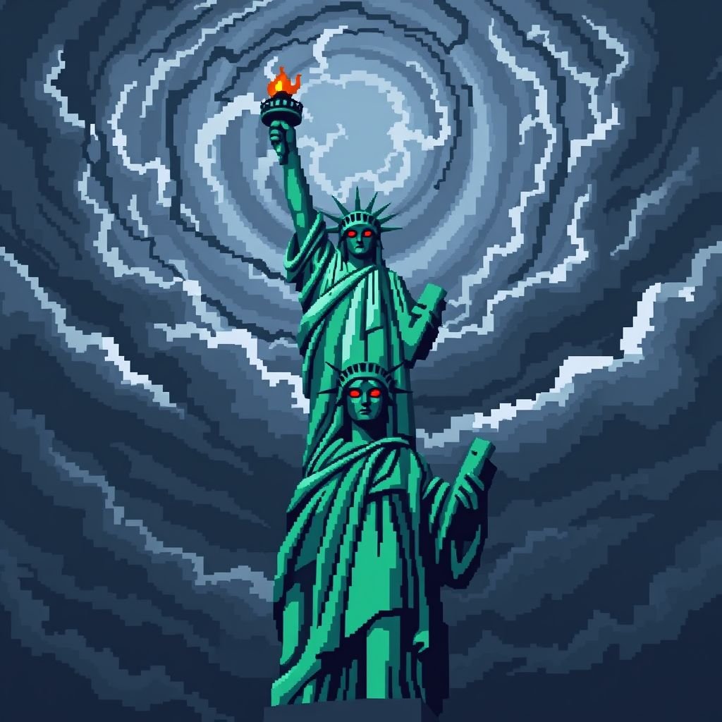 Evil Statue Of Liberty Art